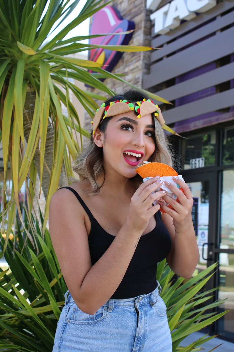 Taco Crown mexican Taco Tuesday Taco Headband Sombrero Cinco | Etsy