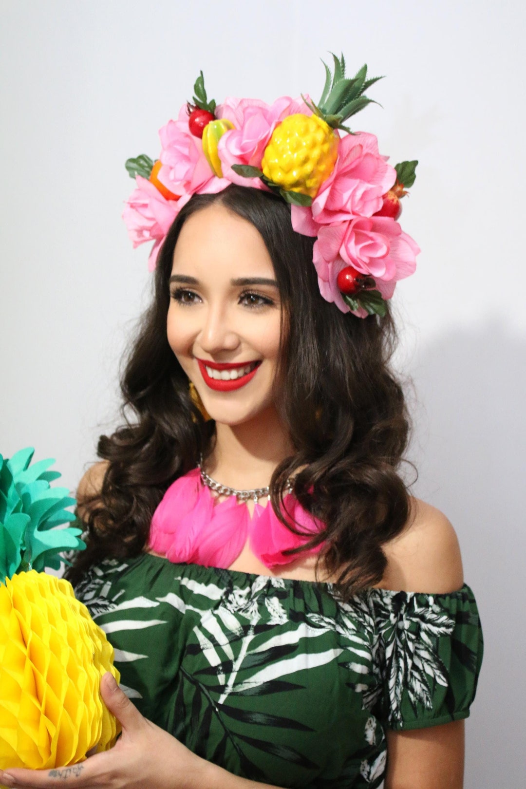 Fruits Flower Crown Headband (fruit Mexico Summer Pineapple Watermelon ...