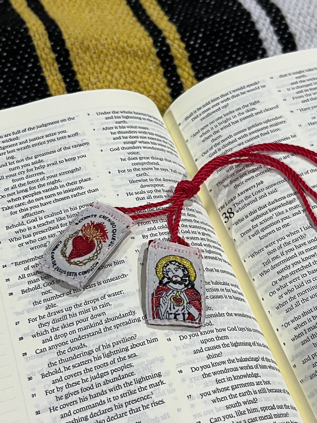 Catholic Scapular (red/ White Scapular Necklace Religious Gift Catholic ...