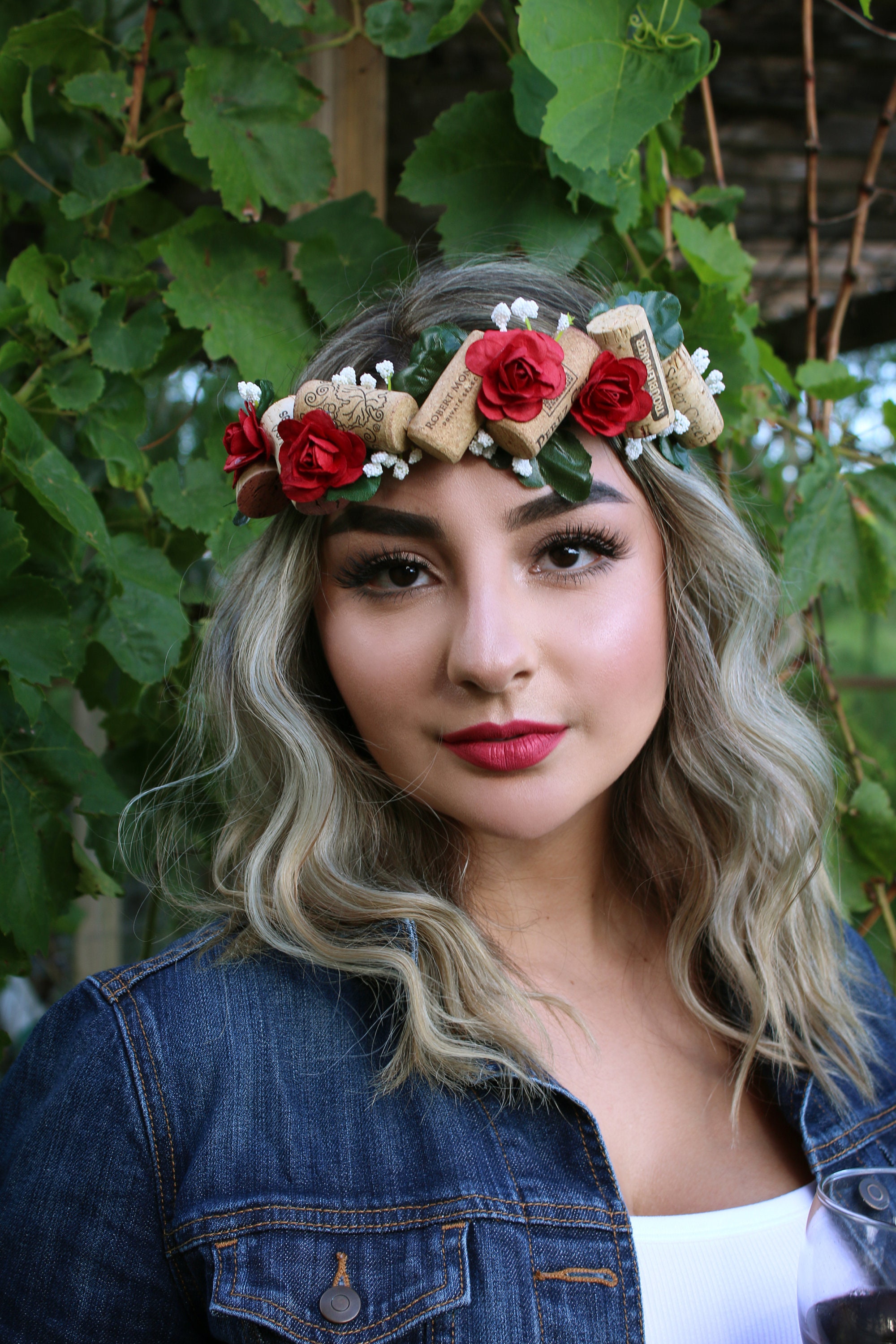 Wine Cork Crown wine Headband Food and Wine Festival Nappa - Etsy