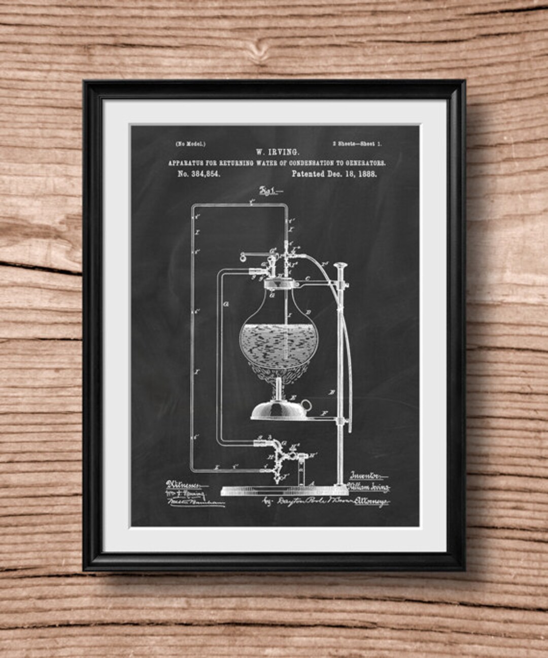 Retro 1888 Apparatus - Science Art Print Poster or Canvas, Vintage Wall ...