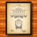 Retro 1879 "street-car" Vintage Patent Illustration, Art Print Poster ...