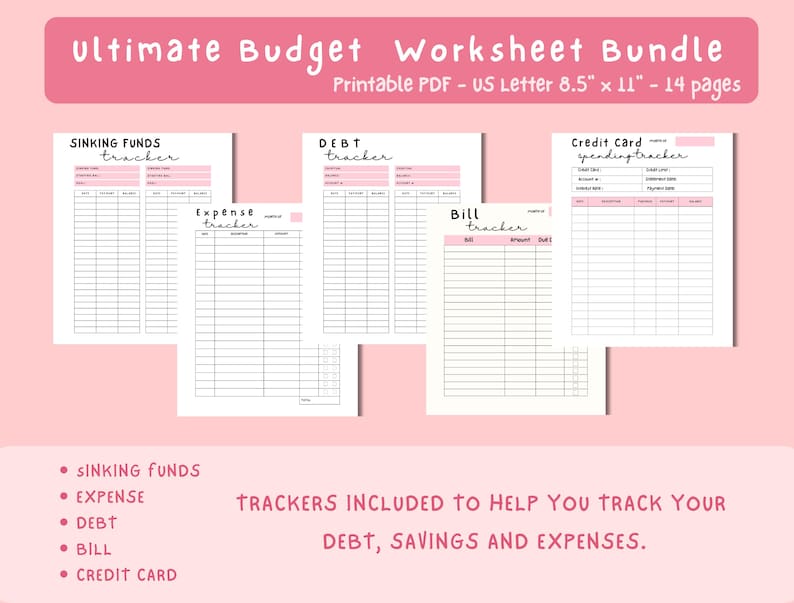 Ultimate Budget Planner, Printable Budget Binder, Budget Planner ...