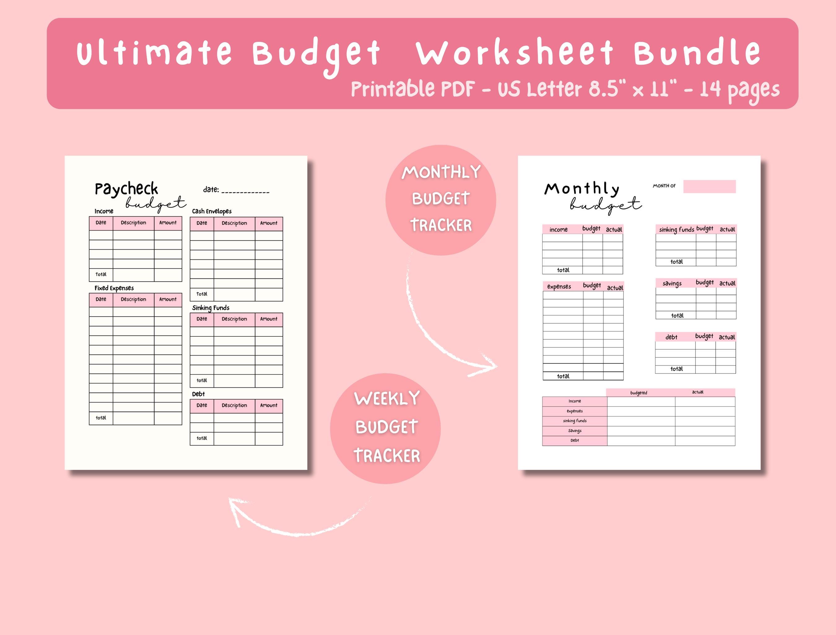 Ultimate Budget Planner, Printable Budget Binder, Budget Planner ...