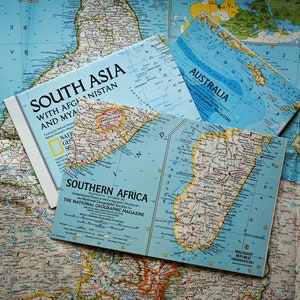 Map Themed Paper Pack, Ephemera, Art Supplies - Etsy