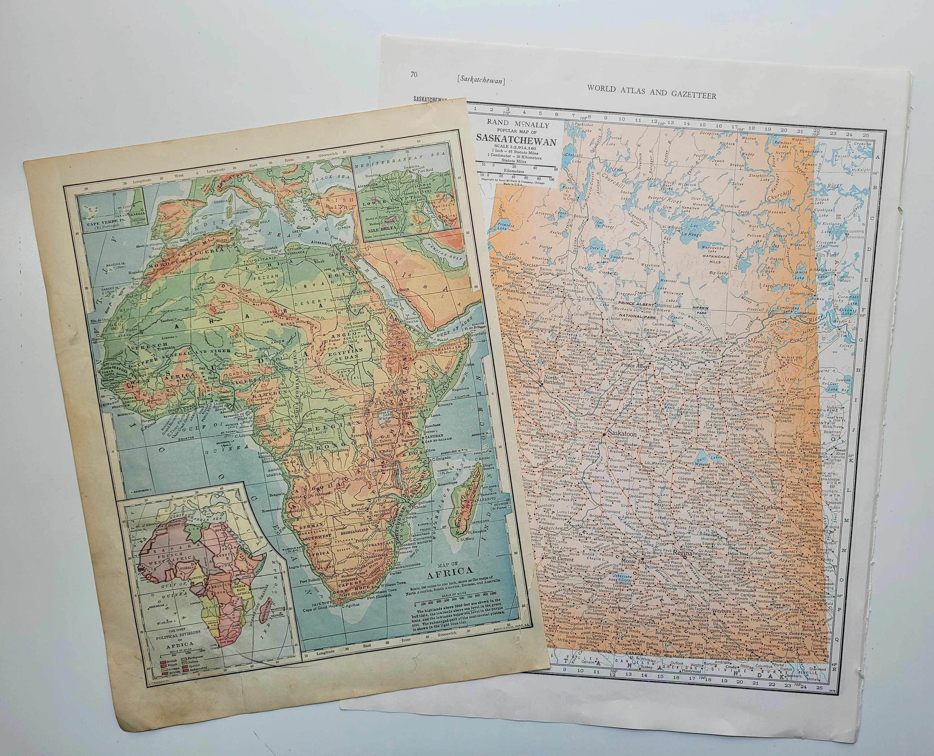 Map Themed Paper Pack, Ephemera, Art Supplies - Etsy