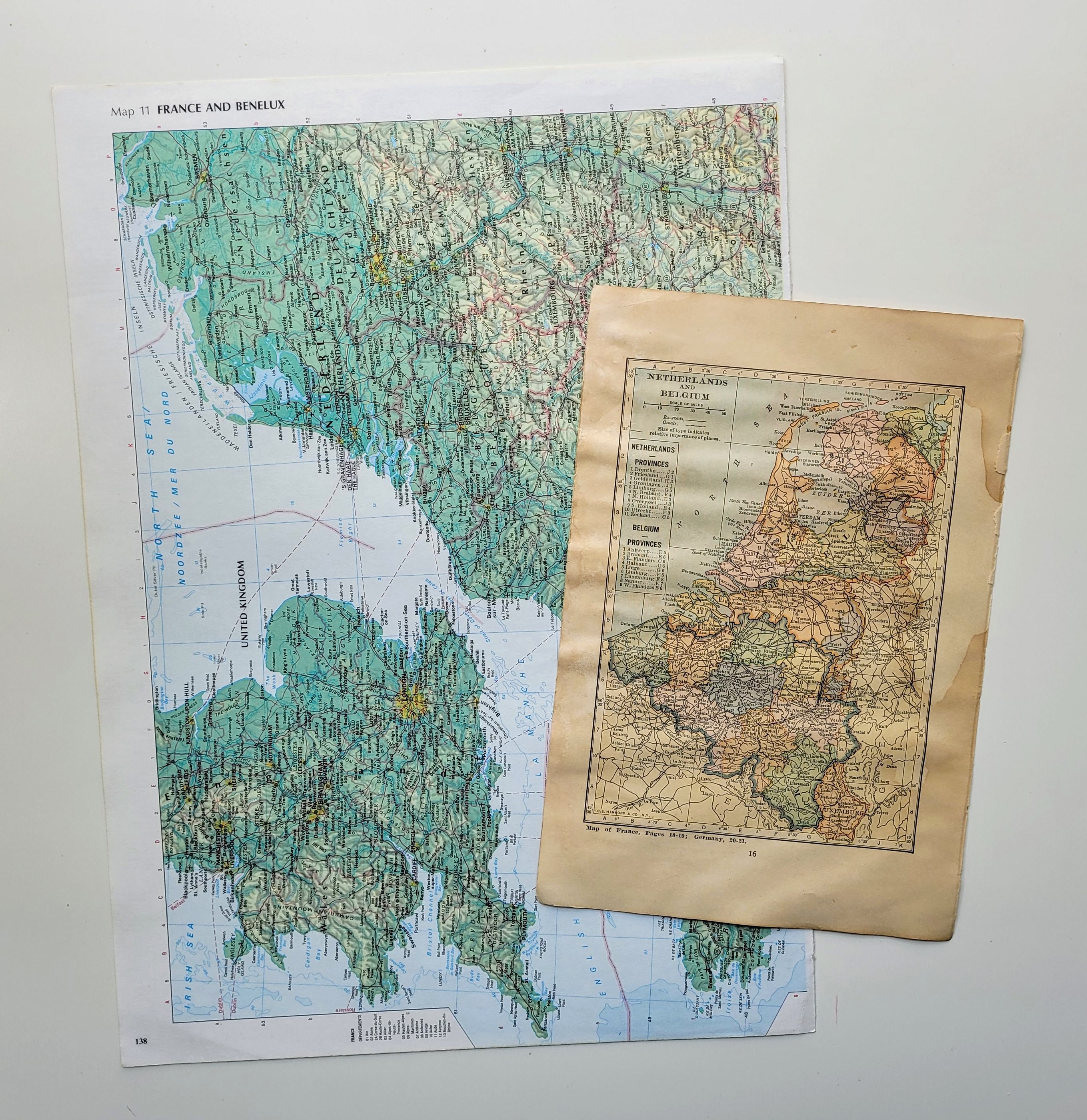 Map Themed Paper Pack, Ephemera, Art Supplies - Etsy