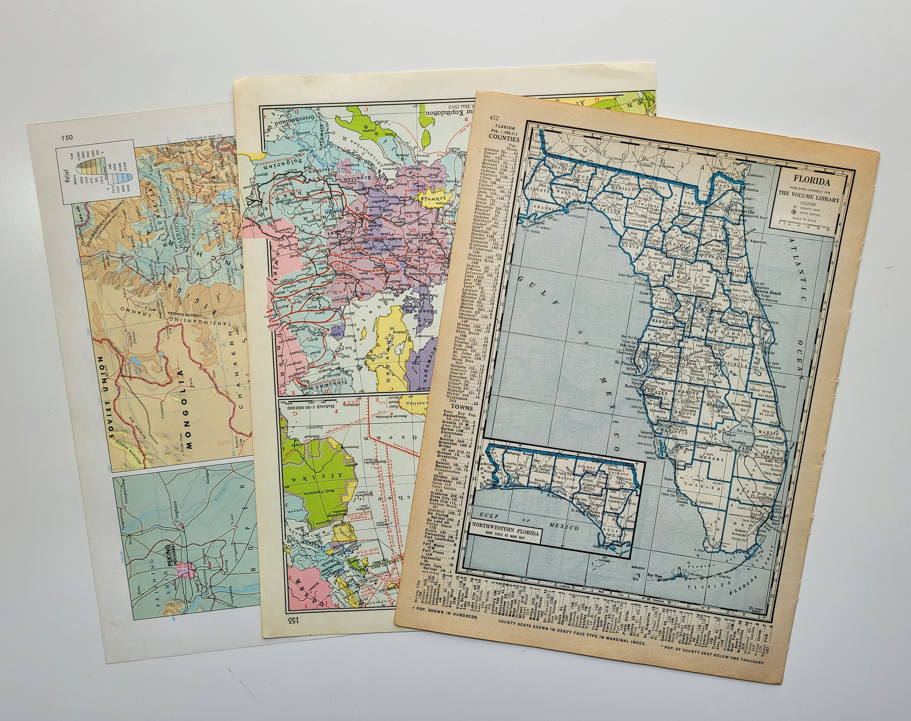 Map Themed Paper Pack, Ephemera, Art Supplies - Etsy