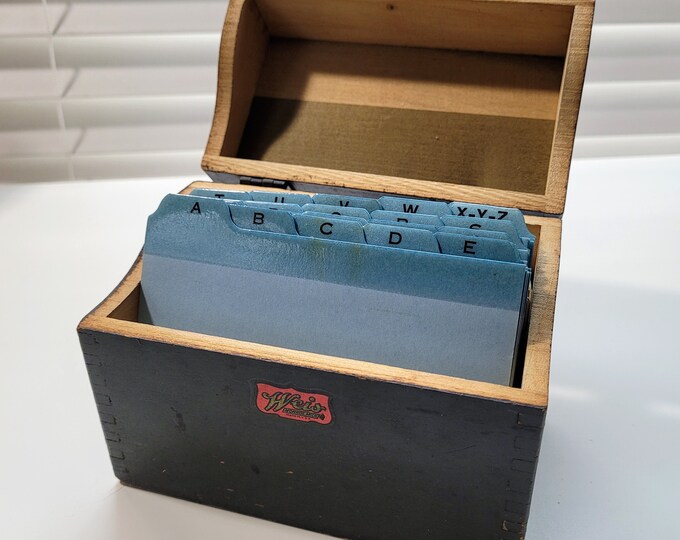 Vintage Blue Alphabet Tabbed Dividers, 3x5, Card Guides, Index Cards - Etsy