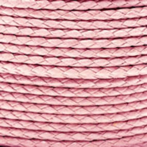Pink / 4.7mm Cotton Bolo Cord / 4 ply braid / Vegan | Etsy