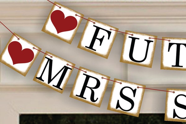 Future Mrs Banner Rustic Wedding Banner Photo Prop Wedding - Etsy