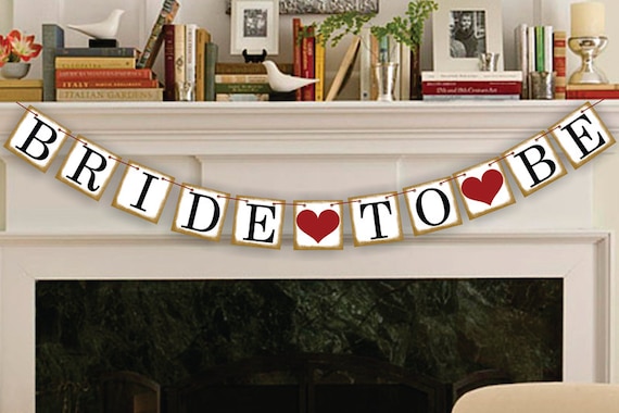 Bride to Be Banner Bridal Shower Decorations Bridal Shower | Etsy