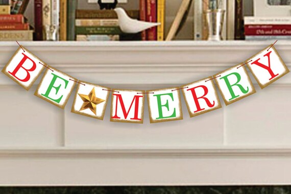 Christmas Garland Christmas Decorations Holiday Banner | Etsy