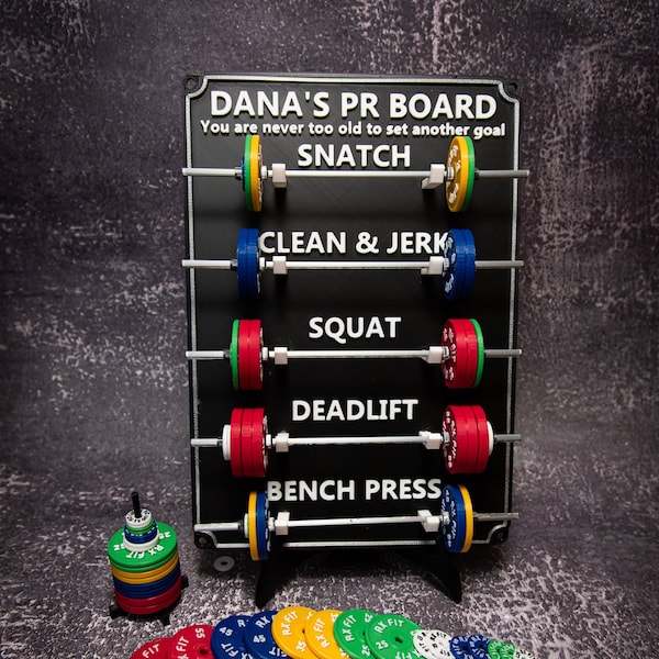 Weightlifting Personal Tracking Board - Etsy