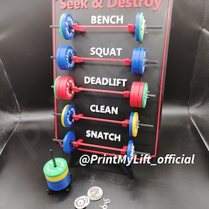 Weightlifting Personal Tracking Board, 5 Lifts, Show off Your Work on 5 ...