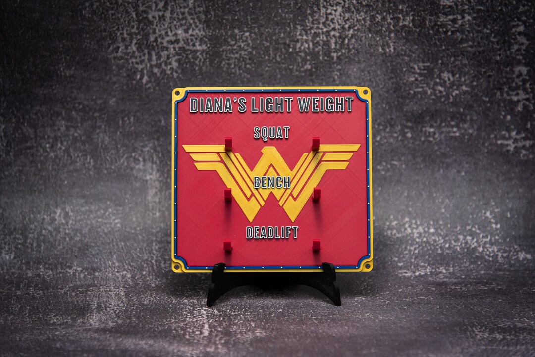 Custom Design, Weightlifting Personal Tracking Board, 3 Lifts, Show off ...