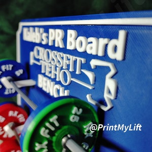 Weightlifting Personal Tracking Board, 4 Lifts, Show off Your Work With ...