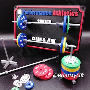 Weightlifting Personal Tracking Board, 2 Lifts, Show off Your Work With ...