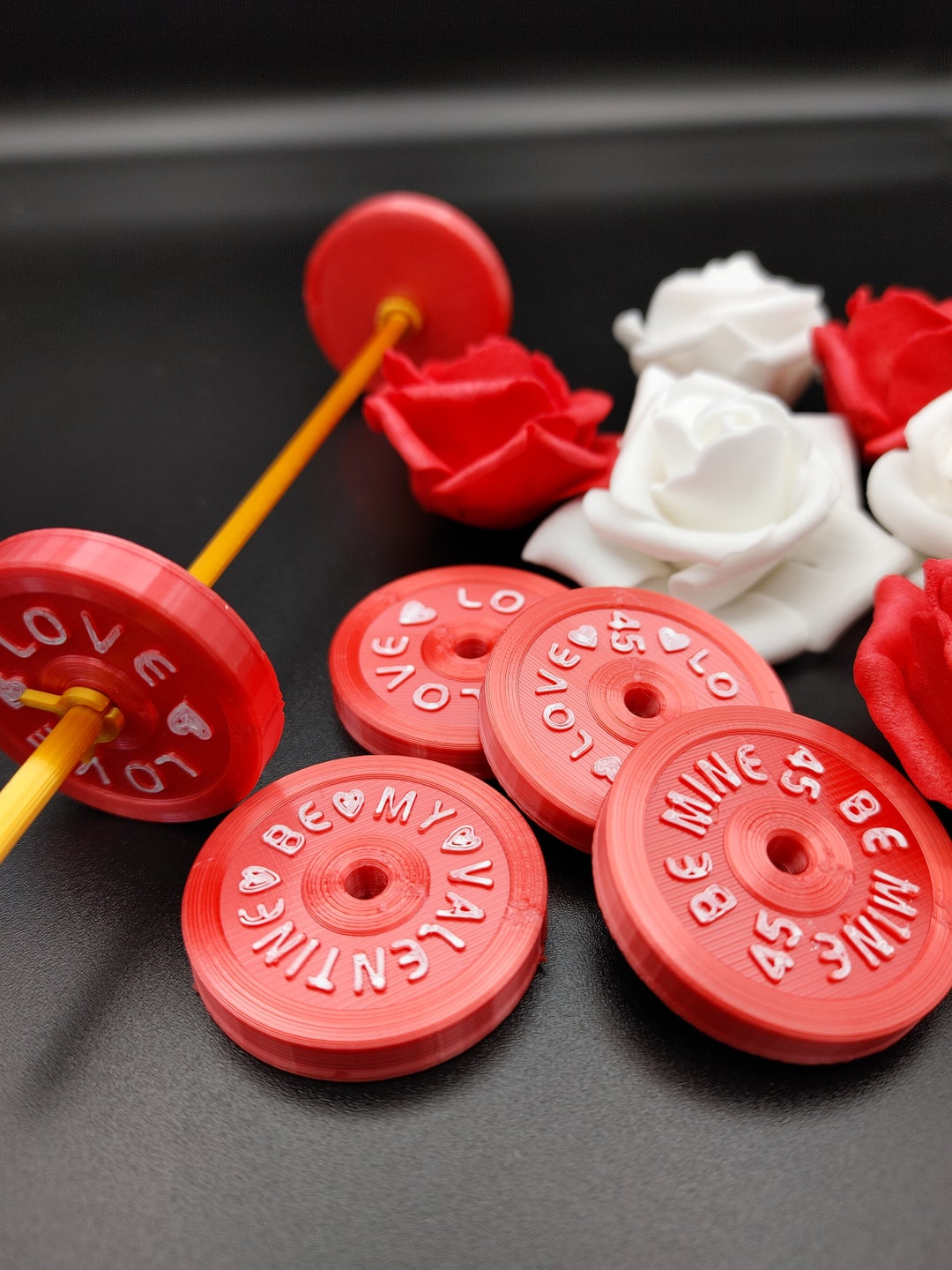 Anniversary Customizable Miniature Barbell, Anniversary Gym Present for ...