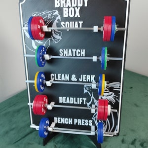 Weightlifting Personal Tracking Board, 5 Lifts, Show off Your Work on 5 ...