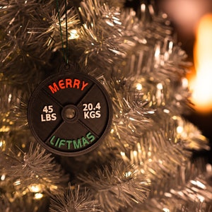 Merry Liftmas Ornament, Personalized Gym Ornament, Christmas Gift for ...