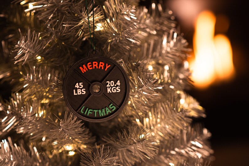 Merry Liftmas Ornament, Personalized Gym Ornament, Christmas Gift for ...