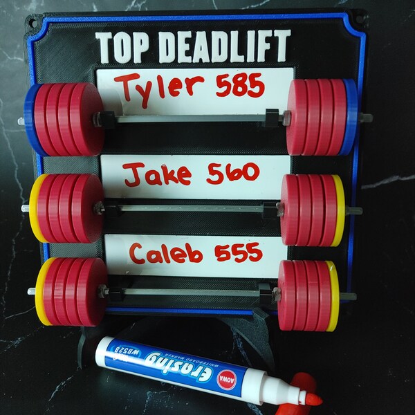 Weightlifting Personal Tracking Board - Etsy