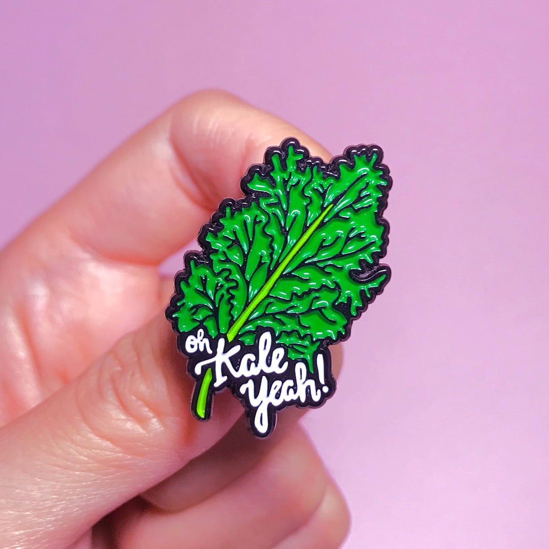 Oh Kale Yeah Enamel Pins - Etsy