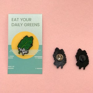 Oh Kale Yeah Enamel Pins - Etsy