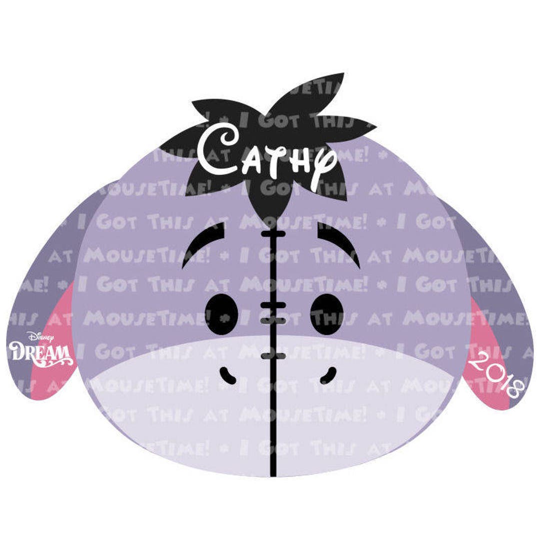 Stacking Eeyore Ears - Magnet OR Iron-on - Etsy
