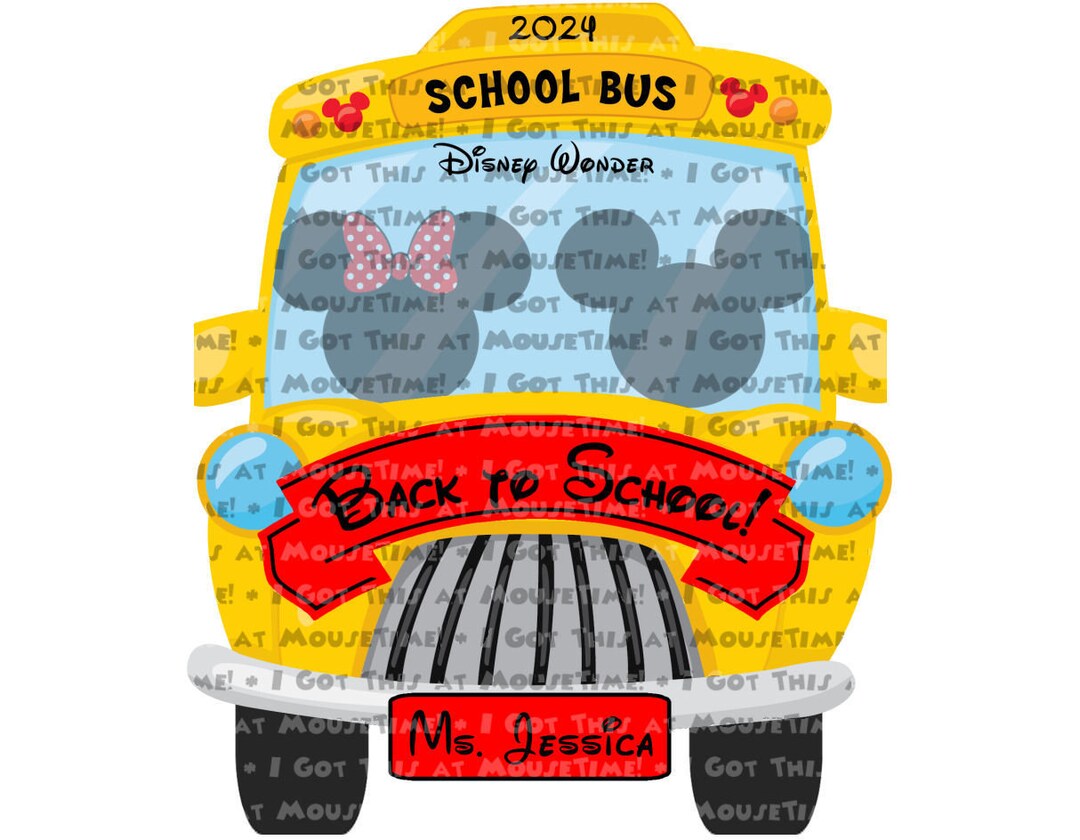 Back to School Bus - Magnet OR Iron-on - Etsy