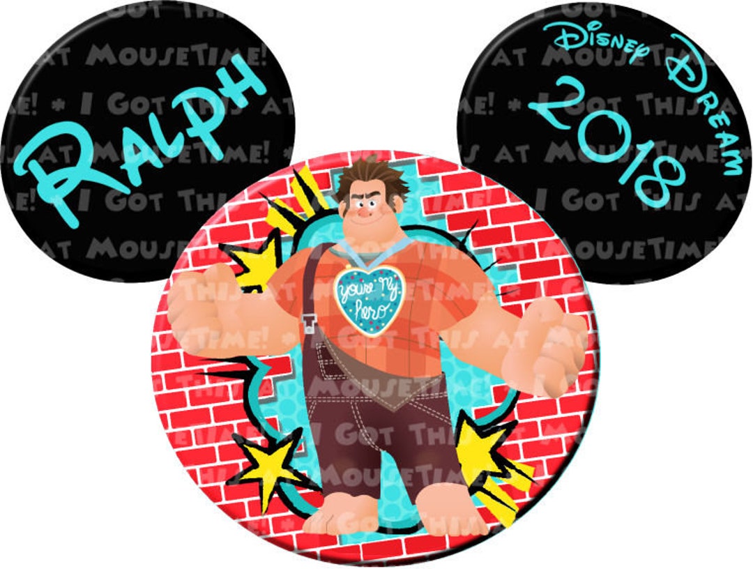 Wreck It Ralph Ears - With or Without Medal - Magnet OR Iron-on - Etsy
