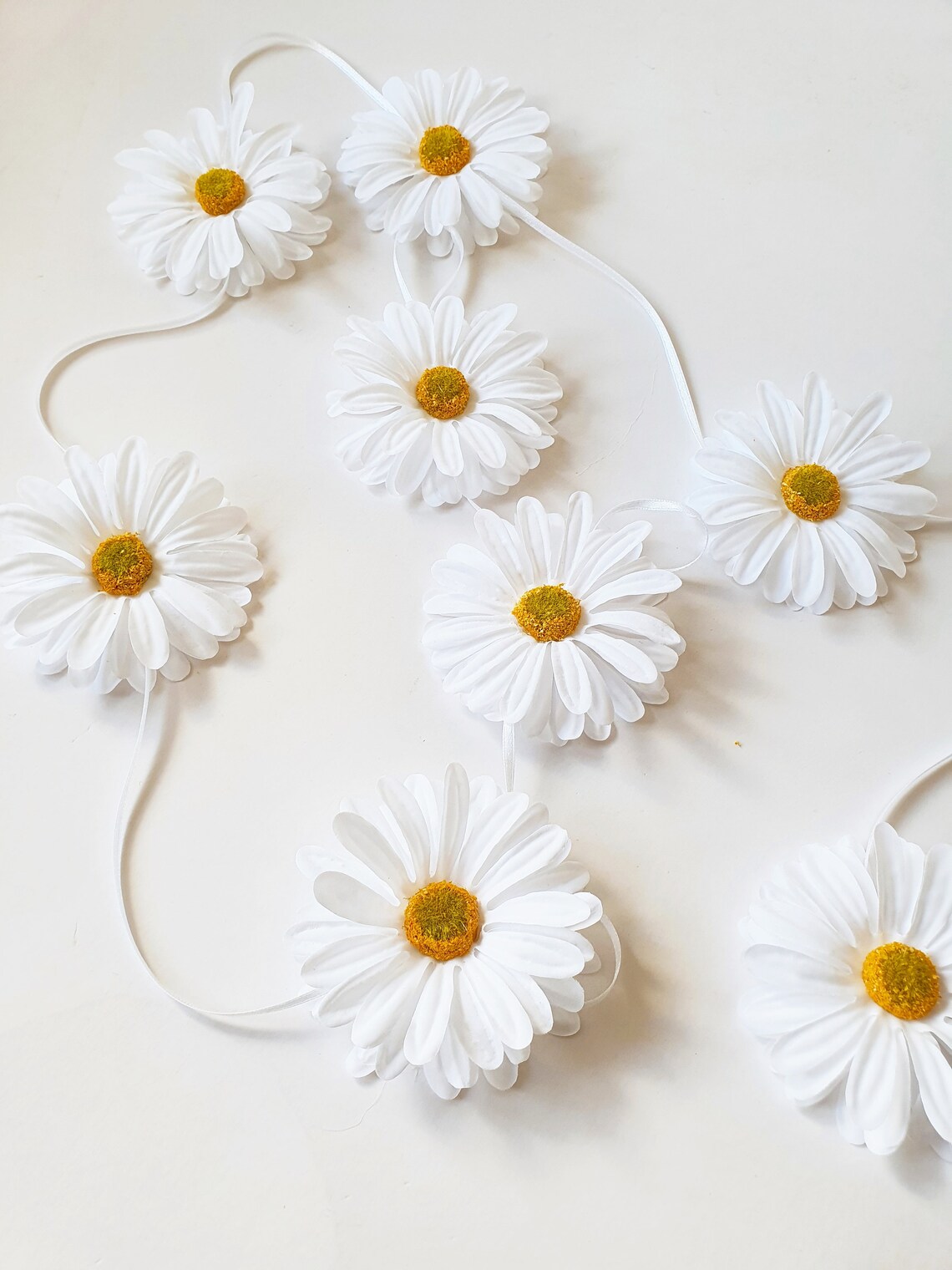 DAISIES GARLAND 40 White Daisies Artificial Flowers - Etsy