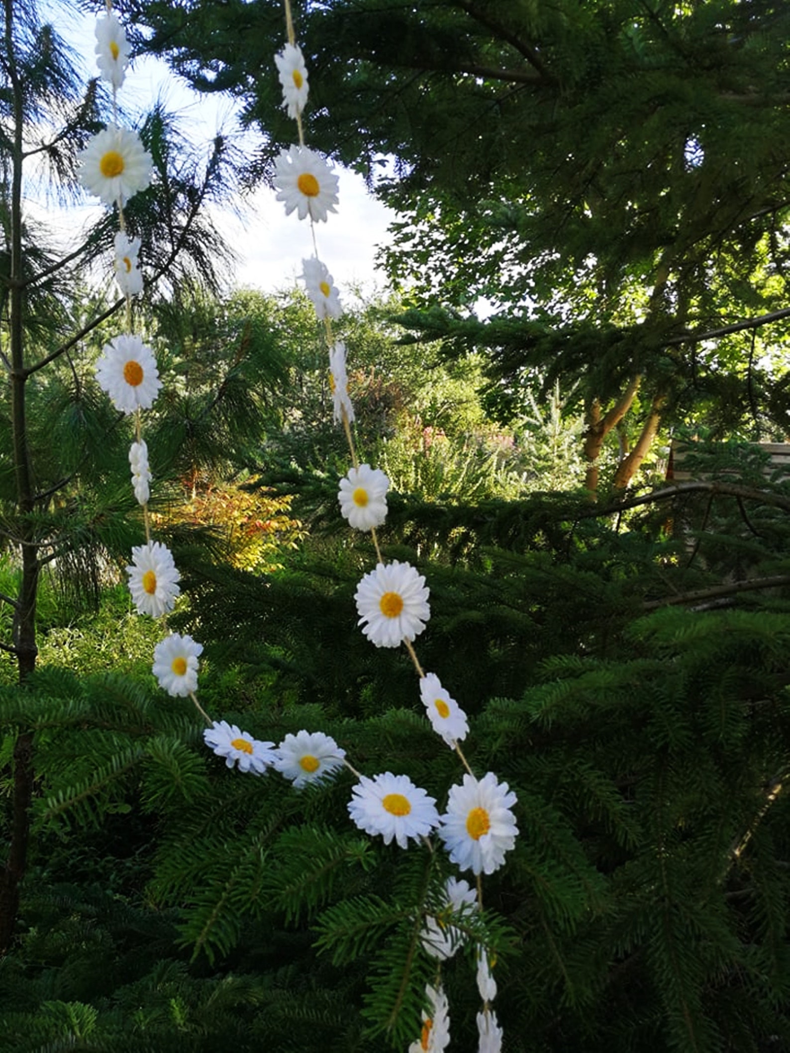 DAISIES GARLAND 80 White Daisies Artificial Flowers - Etsy