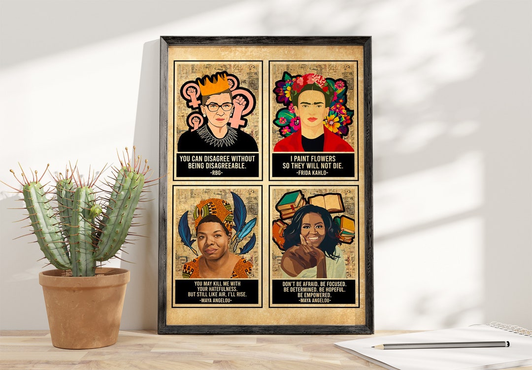 Women Icons Women in History Poster, Influential Women Art, Empowered ...