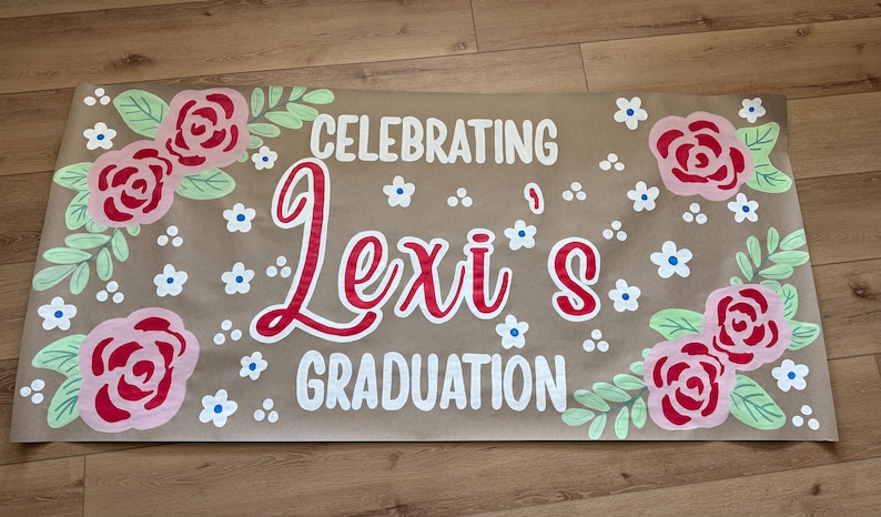 Hand Painted Butcher Paper Banner: Custom Party Decor - Etsy