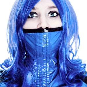 PVC Fetish Restrictive Strait Jacket Neck Corset With Sleeves for ...