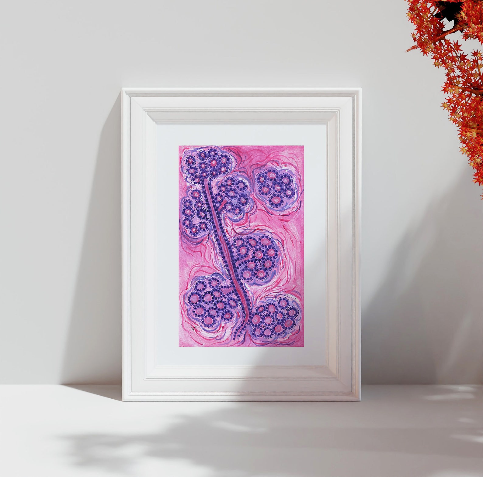 Histology Wall Art, Breast, Anatomy Wall Art, Watercolor Print, Doctor ...