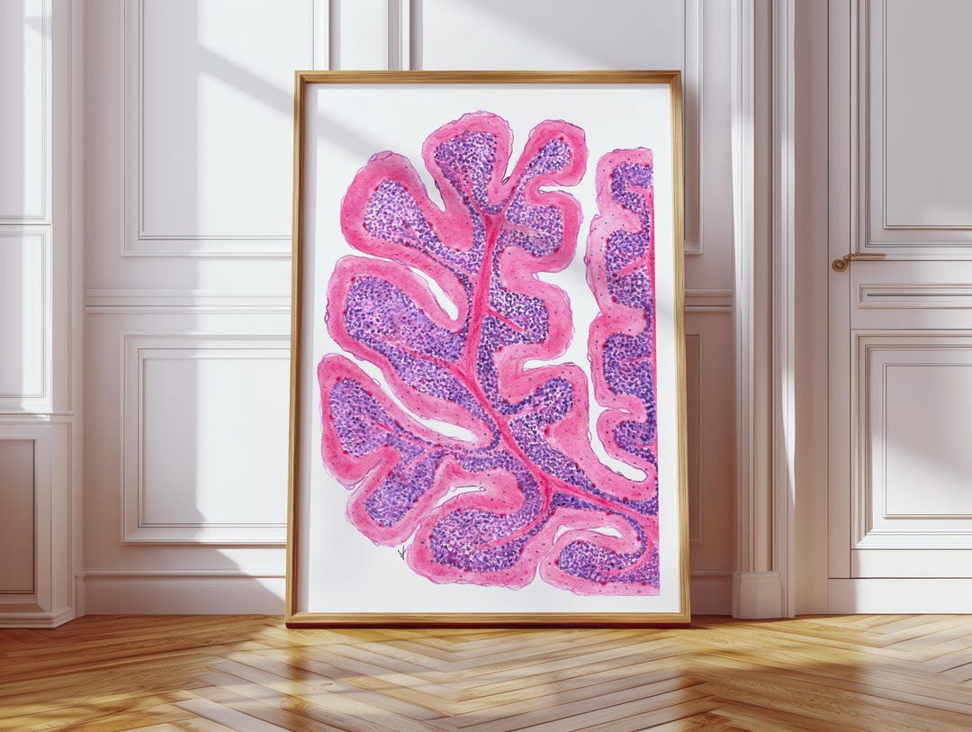 Histology Art Print, Medical Wall Decor, Watercolor Pathology Poster ...