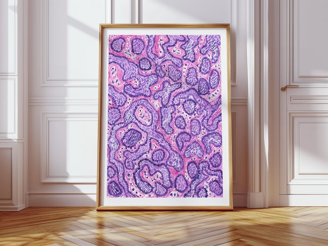 Histology Art, Digital Art, Anatomy Wall Art, Watercolor Print, Doctor ...