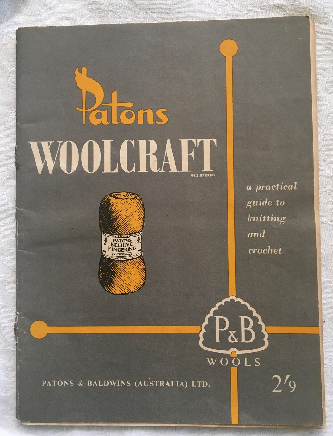 Patons WOOLCRAFT 1950'S Edition Knit Crochet How-to + Patterns - Etsy