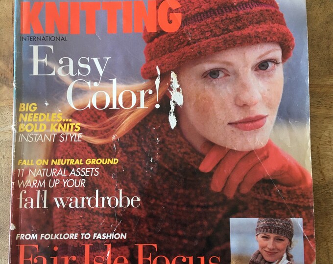 VOGUE KNITTING MAGAZINE Fall 1994. Fairisle, Easy Colour, Big Needles ...