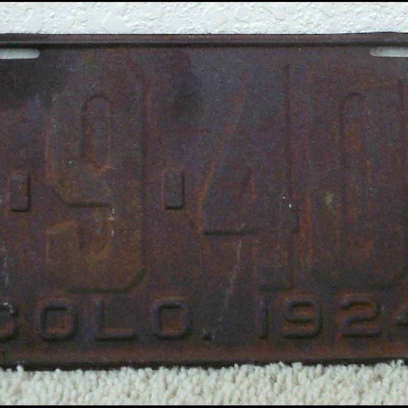 Old License Plate - Etsy
