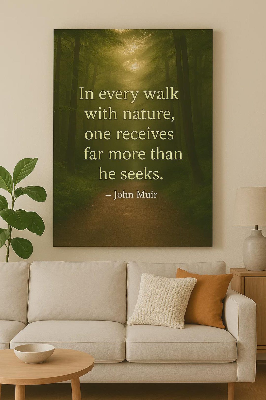 Nature Quote Wall Art in Every Walk by John Muir Printable Forest Decor ...