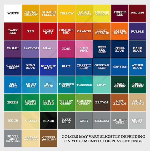 Vinyl Color Sample Booklet for ONWALL Studio | Etsy