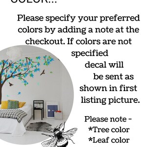 Large Maple Tree Decal, Nursery Vinyl Decal, Tree Wall Decal, Vinyl ...