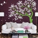 Stunning Large Tree Wall Decal With Cranes - Unique Vinyl Decor for ...