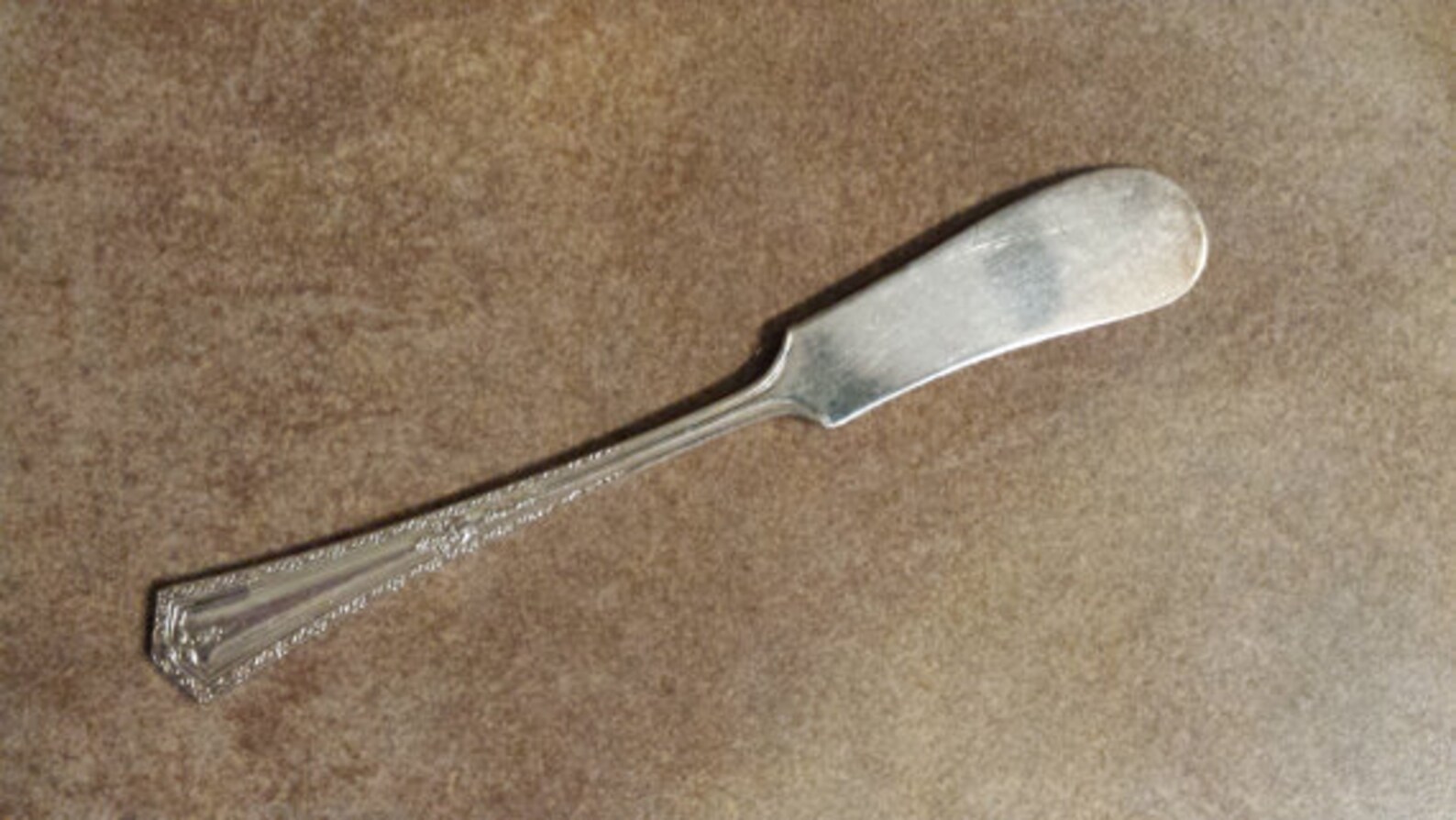 Antique STANDARD Silver Plate Floral Ornate Paddle Blade | Etsy