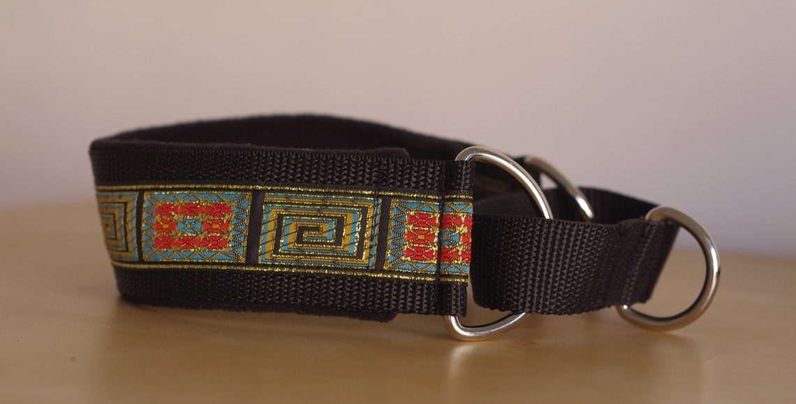Collier Martingale whippet lévrier chien doux rembourré | Etsy