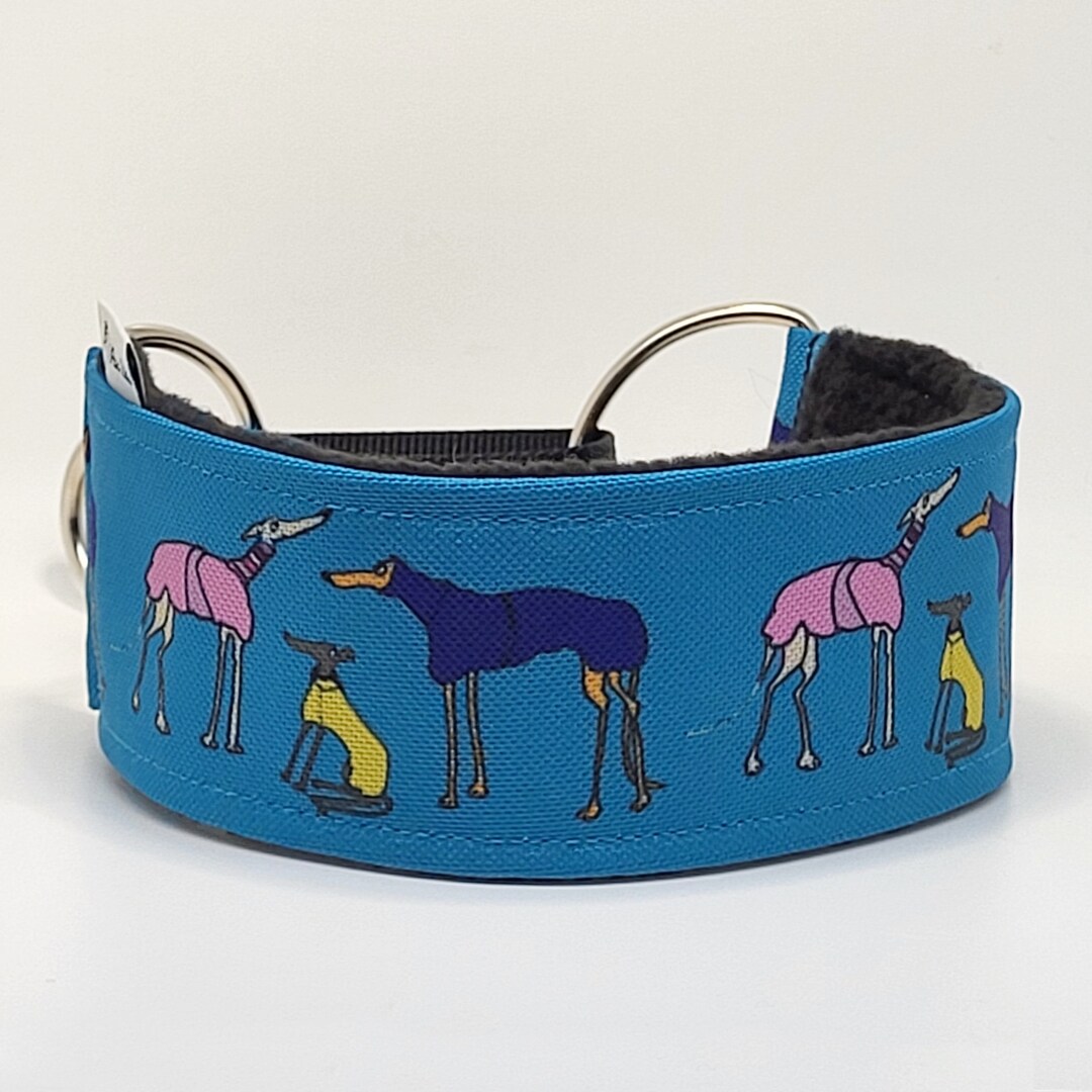 Comfortable, Soft, Cosy Martingale Dog Collar. Width - 5cm/2''. Whippet ...